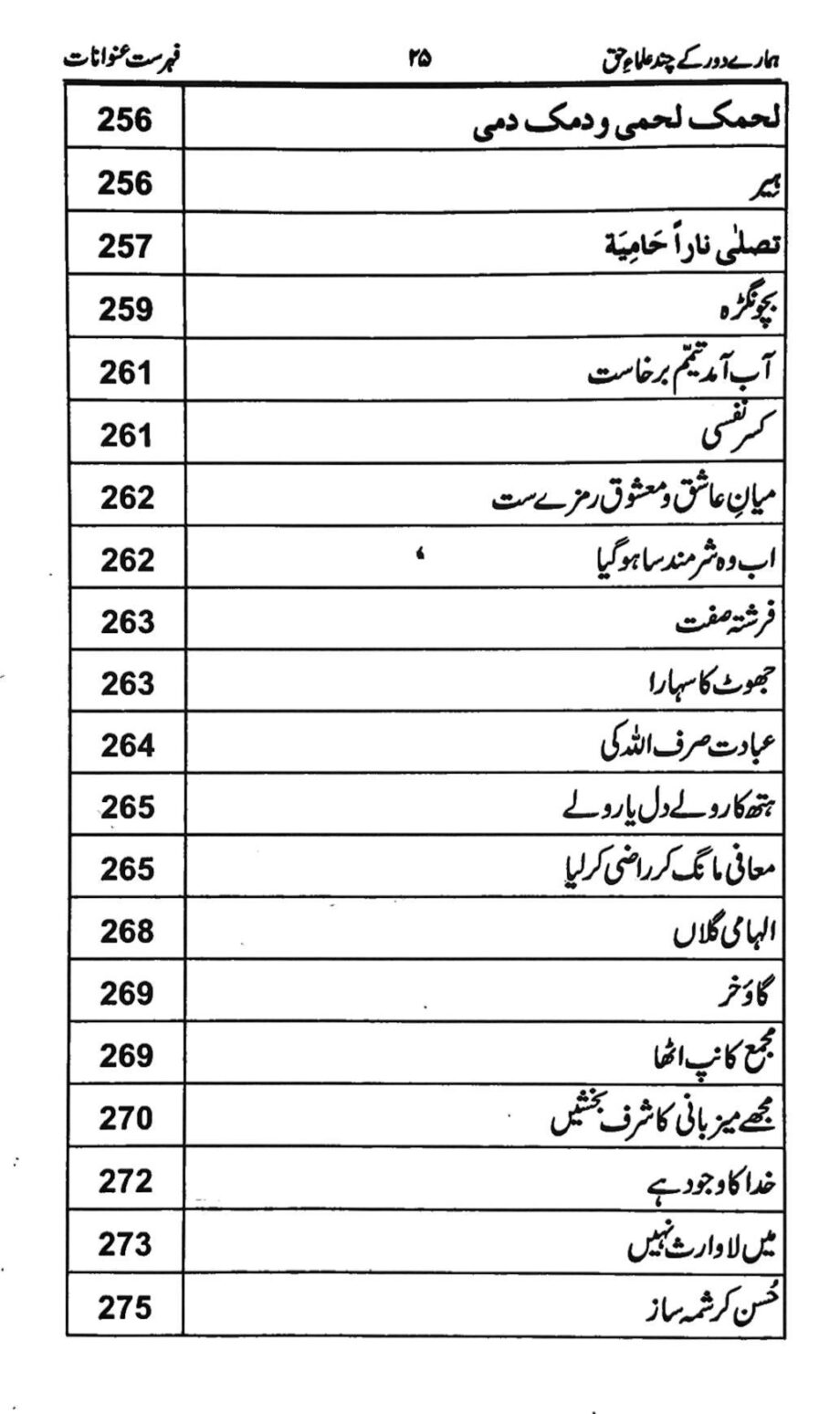 ہمارے دور کے چند علمائے حق - Book